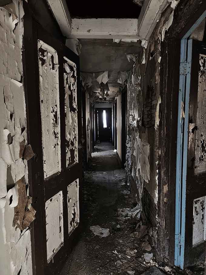 Walking down this hallway feels like every horror movie you've ever watched, except there's no popcorn to comfort you.