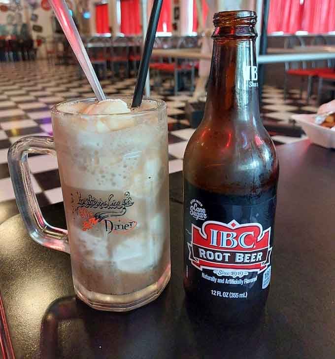 An IBC root beer float served the old-fashioned way, because some traditions deserve to be preserved.