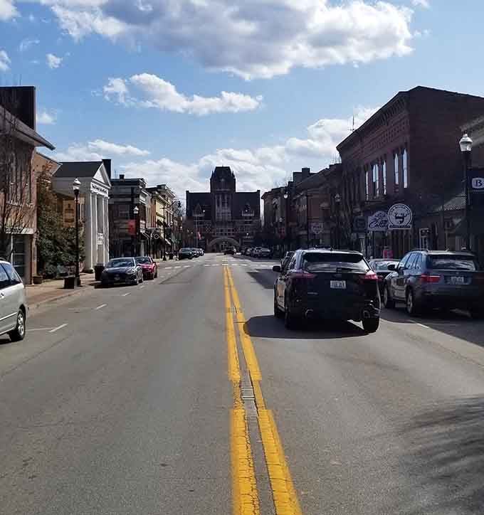 Downtown streets provide a classic vibe for a town that understands the value of simple, timeless urban planning.