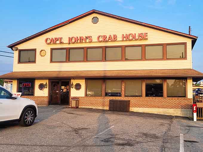 The sunny yellow exterior radiates warmth and promises the kind of meal that becomes a cherished memory.