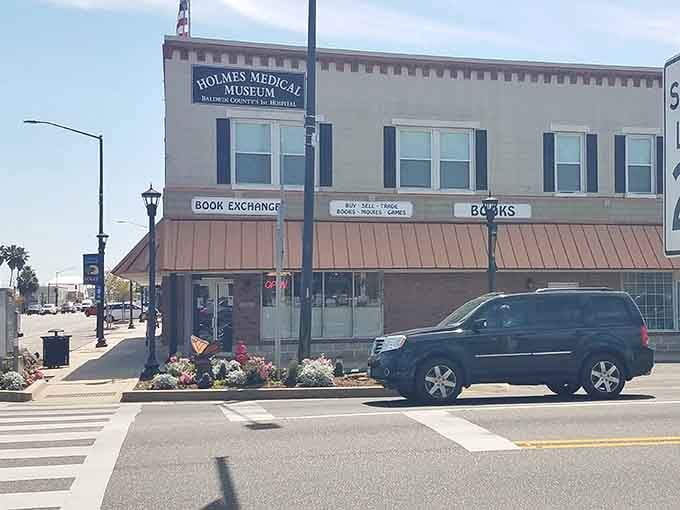 That copper awning gleams in the sunlight, beckoning curious minds to discover medical history's fascinating and sometimes frightening past.
