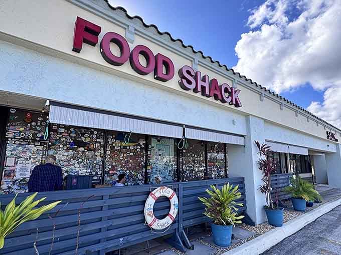 Those dollar bills covering the windows aren't wallpaper&mdash;they're testimonials from happy customers who'll definitely return.