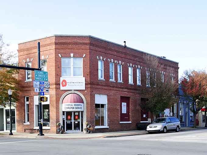 Classic brick buildings with arched windows hold stories that no streaming service could ever properly capture or replicate.