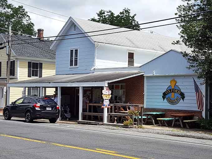 Oxford's modest storefronts prove that great charm comes in small packages along this waterfront community.