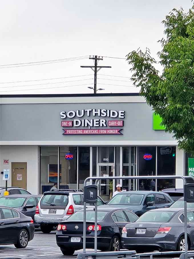 The simple storefront with its straightforward mission statement promises honest food without pretense or fuss.