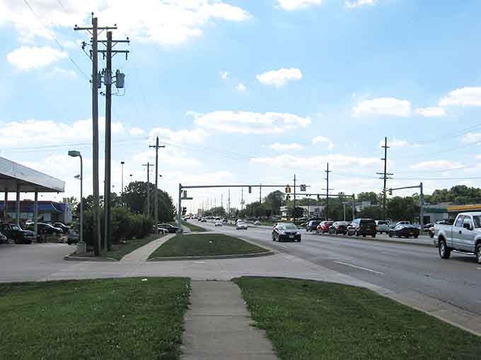 Wide boulevards and green medians show what happens when city planners actually think about people instead of just traffic flow.