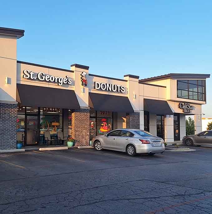 St. George's sits in its strip mall home like a crown jewel among ordinary storefronts, beckoning breakfast seekers.