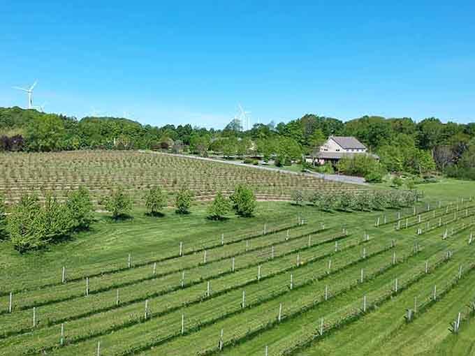 Those terraced young vines climb the hillside in lines so neat, they'd make Martha Stewart proud.