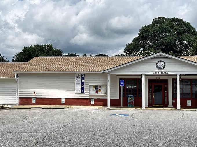 Modest city hall with that classic small-town charm where government still feels accessible and genuinely neighborly.