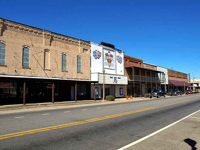 Historic buildings stand shoulder to shoulder like old friends sharing stories along this well-preserved main street corridor.