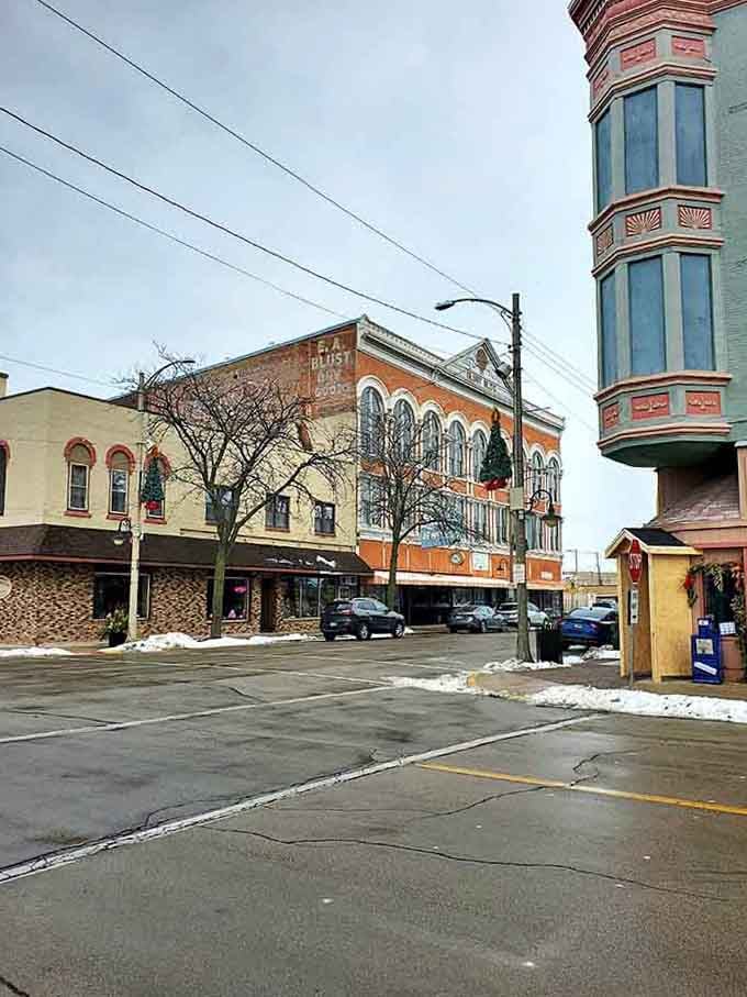 Vintage storefronts with ornate details remind you that quality craftsmanship never goes out of style or loses its appeal.