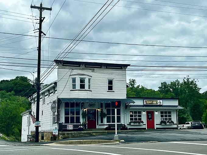 This classic two-story building perched on the corner has character that modern construction just can't replicate, period.