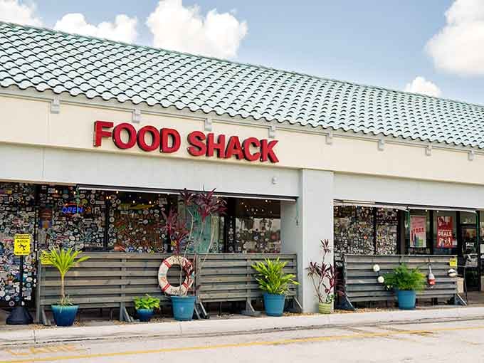 The distinctive green tile roof catches your eye, but the fresh seafood inside captures your heart forever.