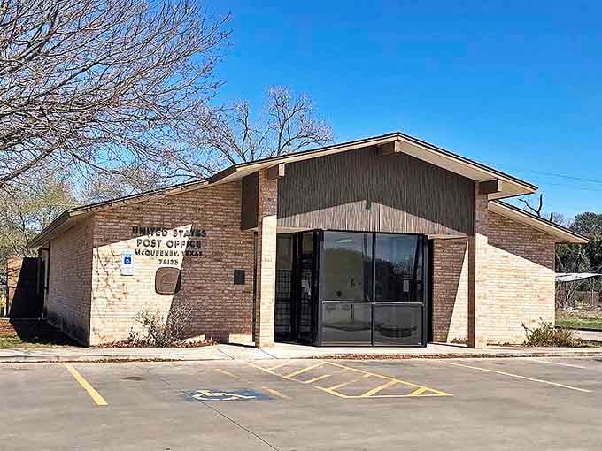 The post office stands ready to serve a community that still values face-to-face connections over emails.