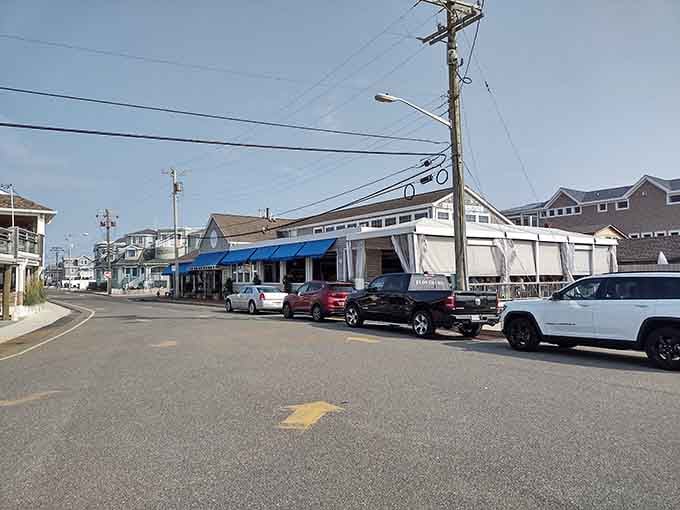 Beach town corner location with weathered shingles whispers of countless summer evenings and perfectly shucked oysters enjoyed here.