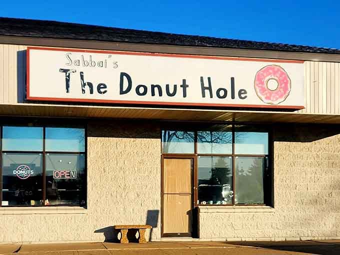 The retro lettering and simple storefront prove that sometimes the best things come in the most honest packages.