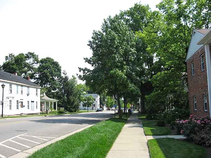 Towering trees create natural cathedral ceilings over residential streets where the biggest decision is which neighbor to wave at first.