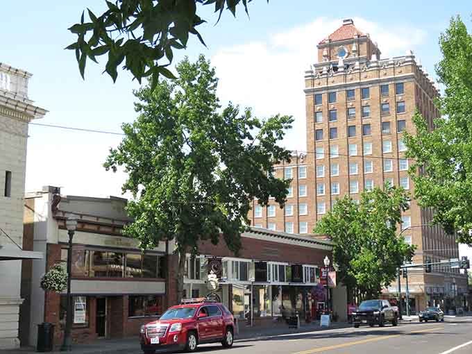That grand tower rises above downtown like a lighthouse, guiding visitors to the heart of this wine country gem.