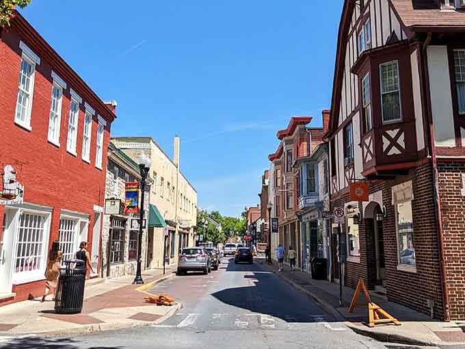 Tudor-style architecture and colorful storefronts line streets where history and incredible food shake hands and become best friends forever.
