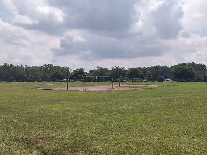 Those volleyball nets stand ready for friendly competition, where bragging rights matter more than any trophy ever could.