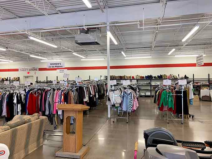 The women's clothing section spans generations of style, offering everything from classic basics to bold statement pieces galore.