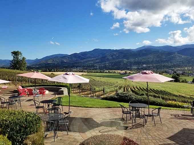 Sipping wine with mountain vistas beats pretty much every other way to spend an afternoon in Southern Oregon.