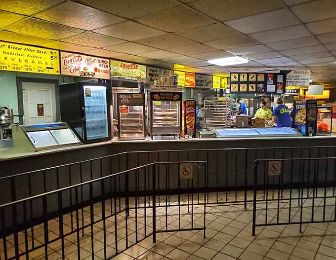 The concession stand serves up all the classics, because some traditions are too good to mess with or modernize.