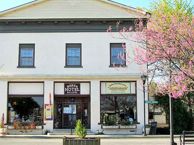 The historic Berea Hotel Building stands as a testament to small-town charm that refuses to fade away.