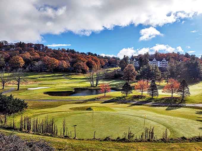 When the fairways glow like this, you'll understand why some folks bring cameras instead of clubs to the course.