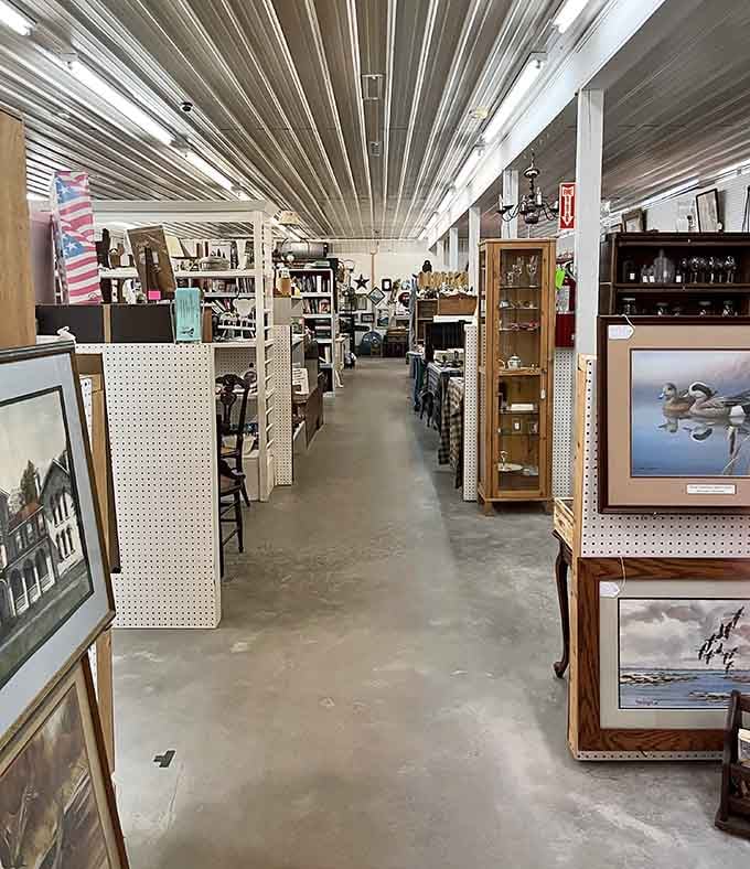 Wide aisles stretch endlessly through the mall, each turn revealing new discoveries from decades past and present.