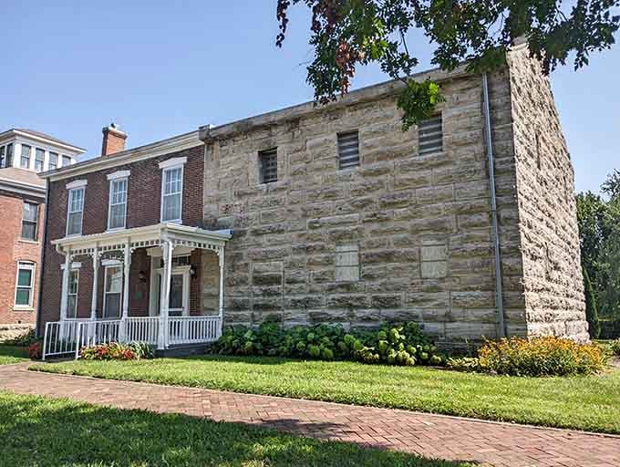 This stately stone building preserves Boonville's rich history, standing proud as a testament to architectural craftsmanship and community heritage.