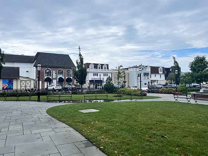 Manicured green spaces and historic buildings create the perfect spot for an afternoon stroll and people watching.
