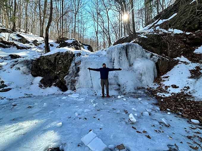 Winter transforms the falls into an ice sculpture gallery, with frozen formations that rival any art museum display.