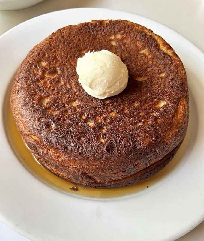 Pancakes this fluffy should probably be illegal, but we're grateful they're not in this case.