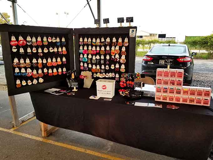 Handcrafted items displayed with pride show the artistry thriving in South Carolina's creative community today.