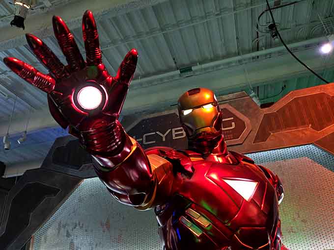 Iron Man bringing the wow factor to STEM education&mdash;Tony Stark would definitely approve of this display.