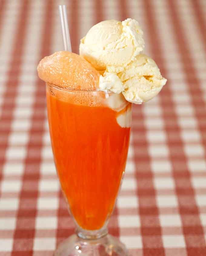 The ice cream float combines nostalgia and sugar in perfect harmony, like a delicious time machine you can drink.