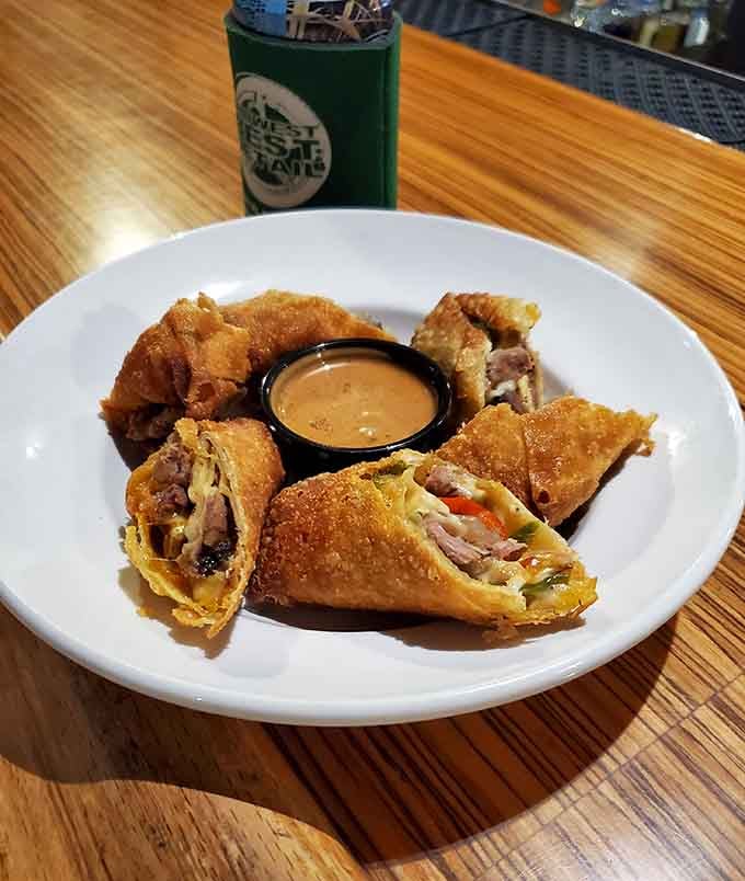 Crispy egg rolls that prove Country Club BBQ isn't afraid to get creative while staying true to its smoky roots.