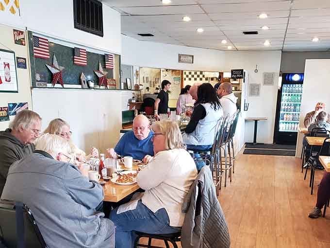 Families, friends, and locals filling every table&mdash;the universal sign you've found something worth coming back to regularly.