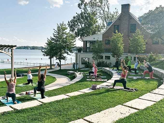 Lakeside yoga sessions offer zen with a view, because inner peace is better when there's actual scenery involved.