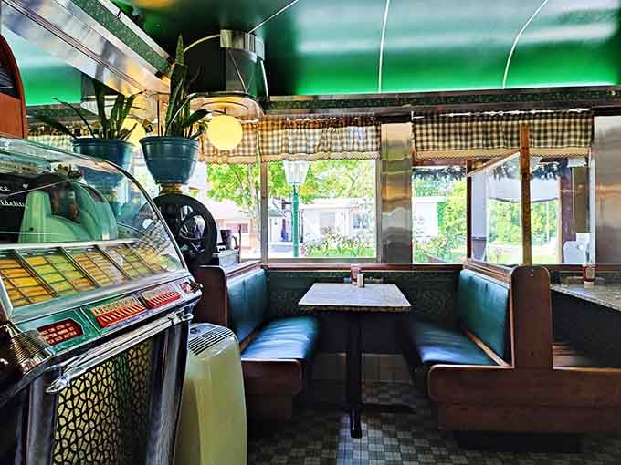 That vintage jukebox and cozy booth transport you straight back to when diners ruled the American landscape.