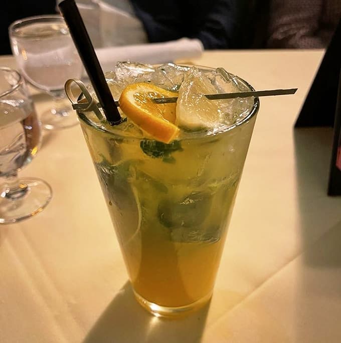 Fresh mint and mango create a refreshing mocktail that proves you don't need alcohol to have a good time.