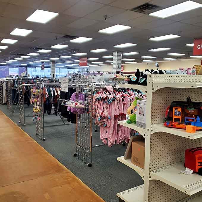 Wide open spaces filled with deals as far as the eye can see, like a discount wonderland.