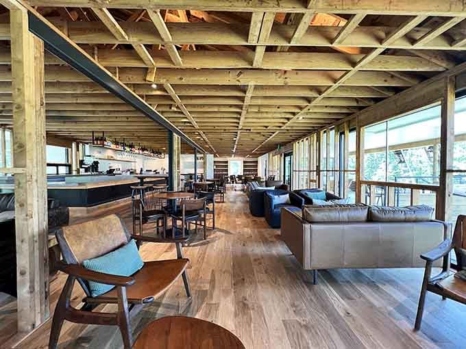 Comfortable seating with vineyard views means you can settle in for the long haul without anyone judging your commitment.