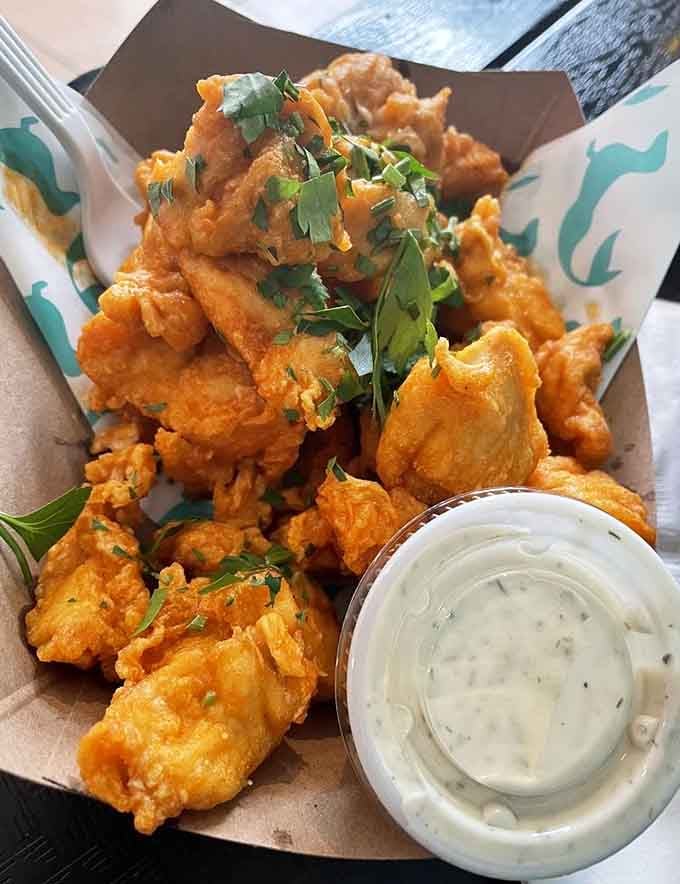 Boneless butter chicken so tender and flavorful, you'll forget you're hundreds of miles from the nearest ocean.