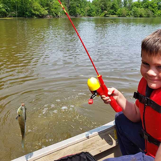 That smile says it all&mdash;nothing beats the thrill of actually catching something instead of just telling fish stories.