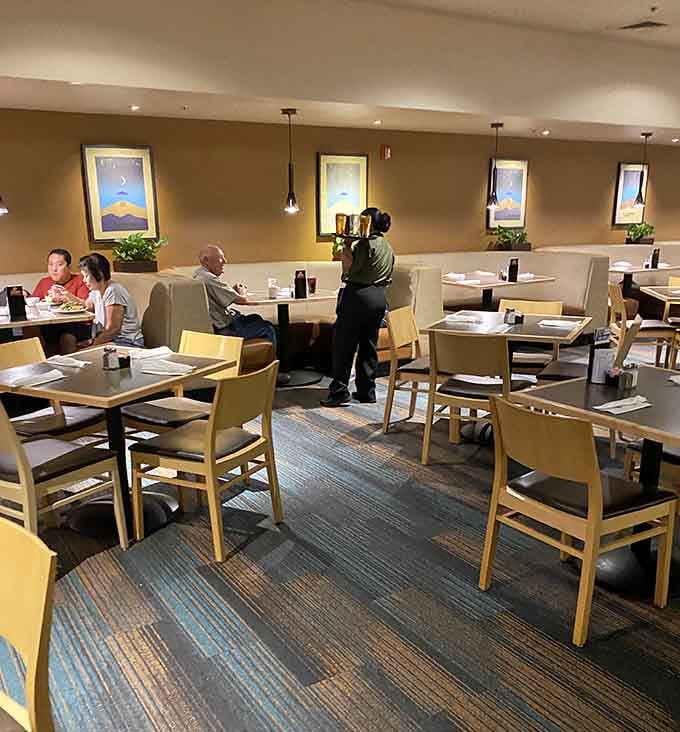 Spacious seating arrangements mean you won't accidentally share your neighbor's conversation or their personal space issues.