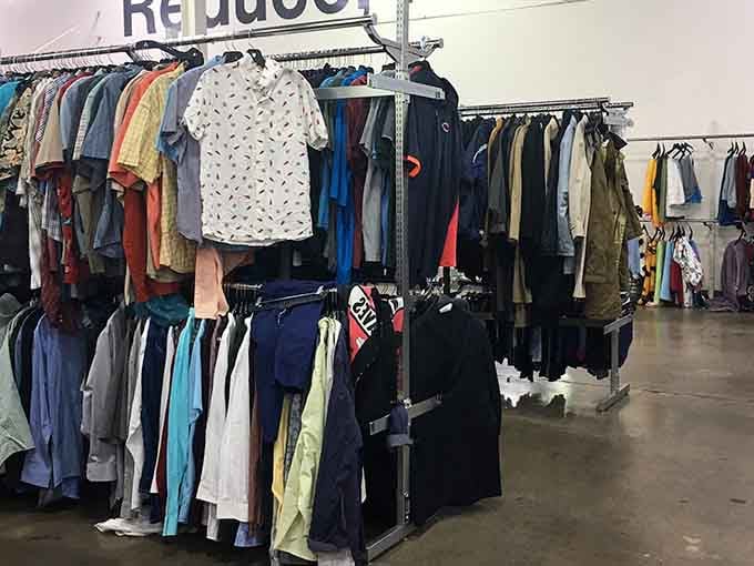 Men's section proving that style doesn't require draining your bank account, just patience and a good eye.
