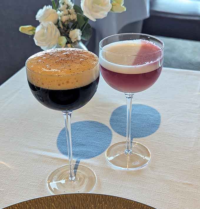 Layered cocktails that look like sunset in a glass, because drinking should be a visual experience too.