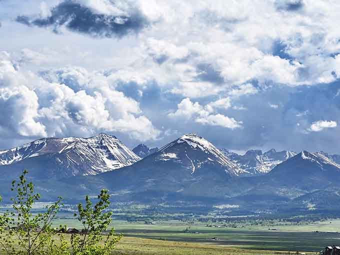 The Sangre de Cristo Mountains rise like nature's cathedral, demanding reverence and offering inspiration in equal measure.